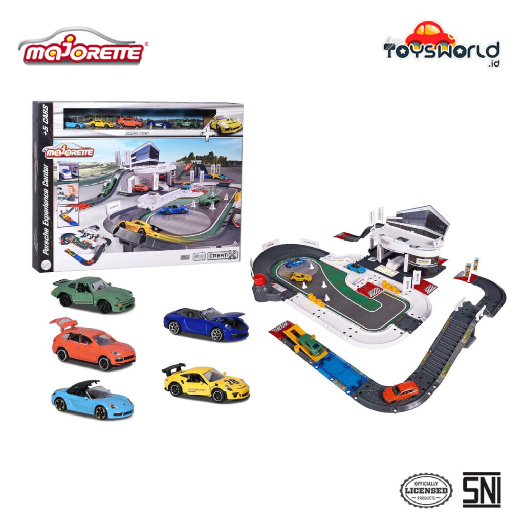 Majorette Porsche Experience Center Plus 5 Cars Set – Mainan Anak ...